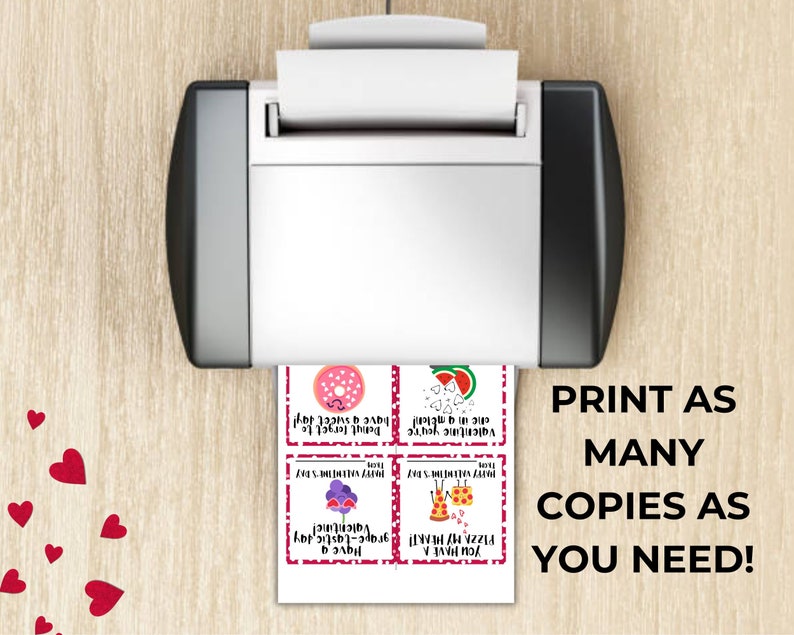 12 Punny Printable Valentine's Day Cards for Kids, Cute Food Pun ...