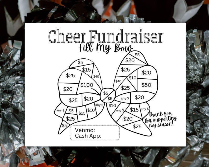 Editable Cheer Fundraiser Flyer Printable Bundle, Cheerleading Team ...