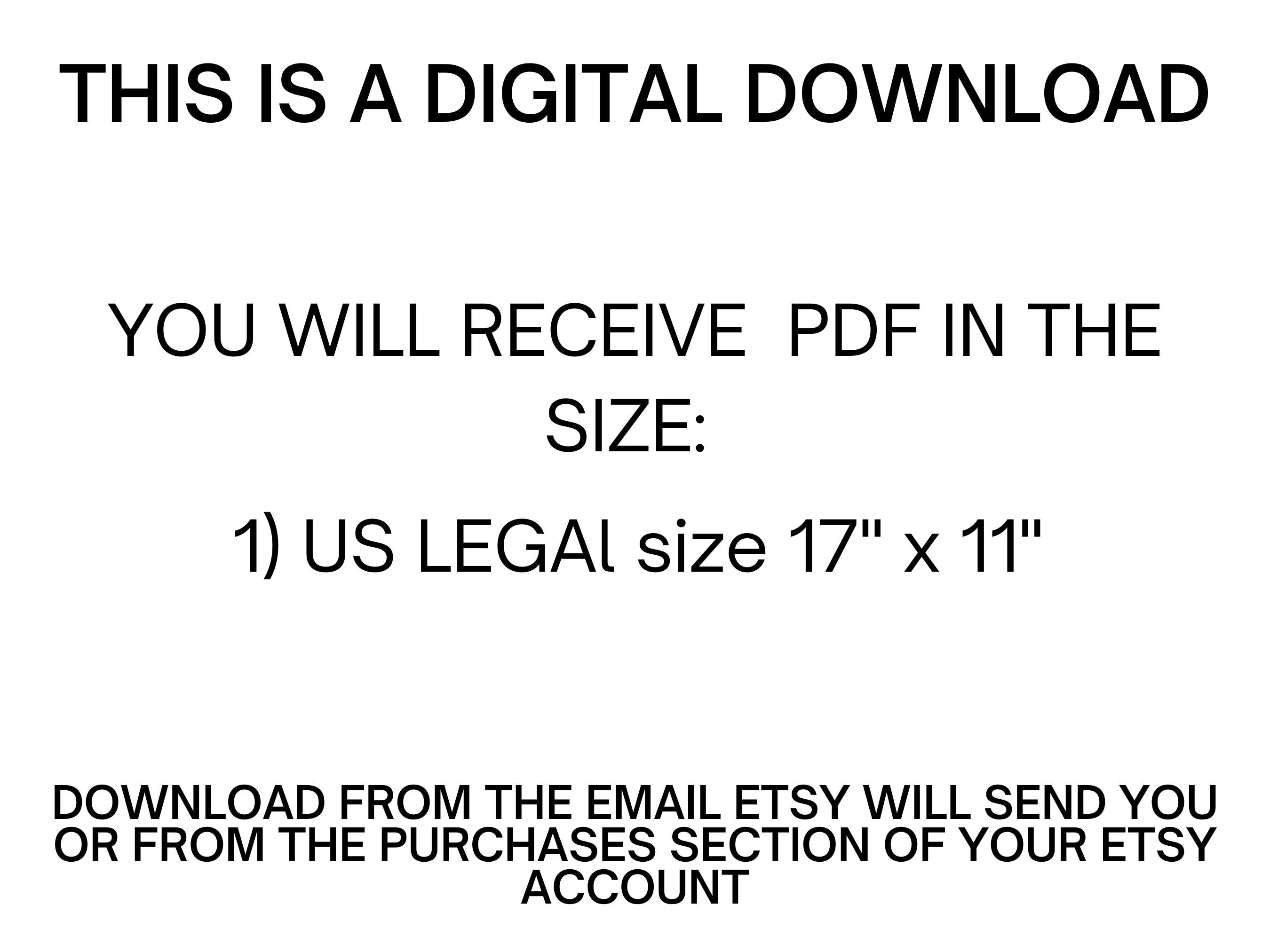 2023 2024 Academic Printable Calendar Monthly Academic Etsy