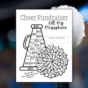Editable Cheer Fundraiser Flyer Printable Bundle, Cheerleading Team ...