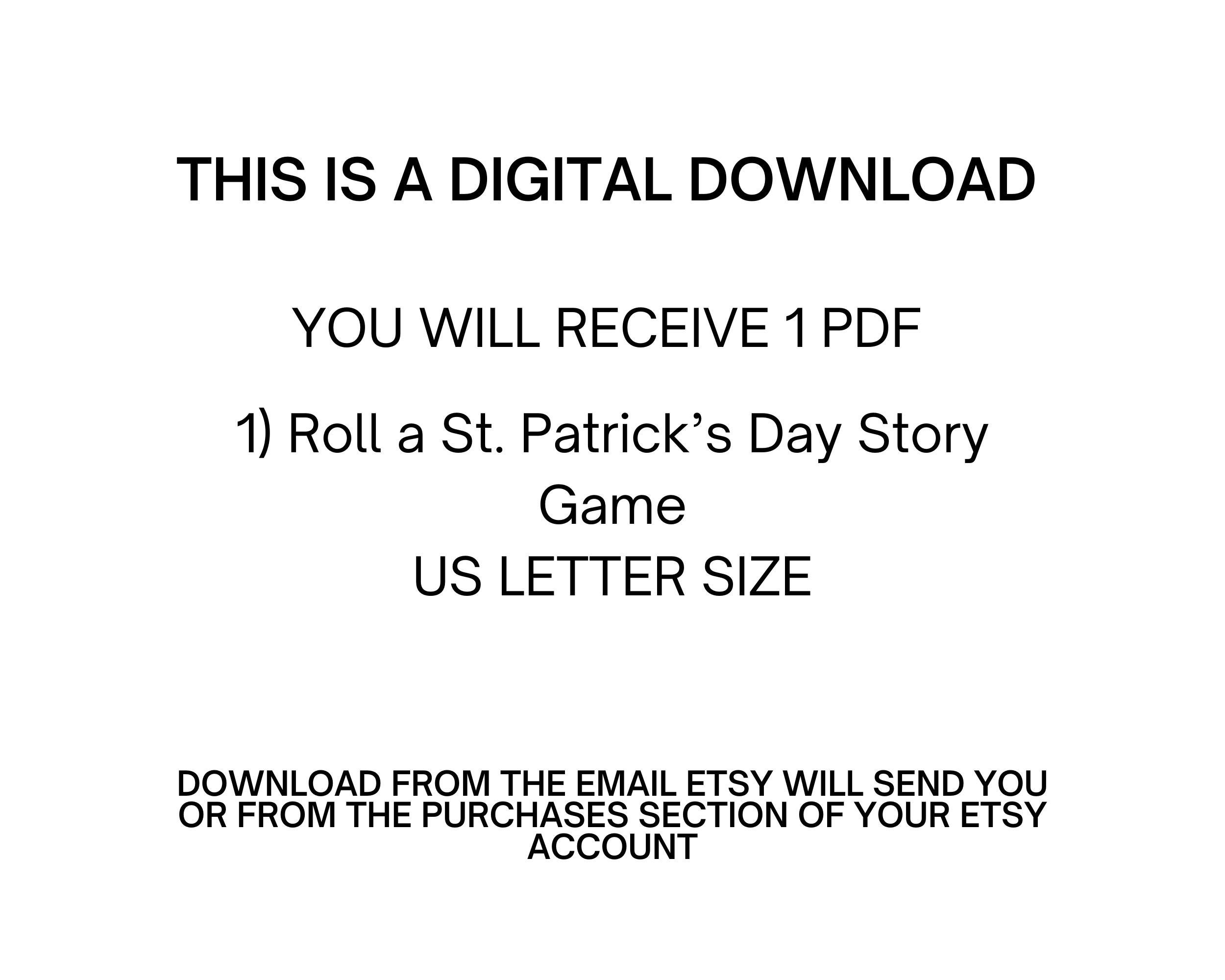 St Patrick's Day Roll a Story, Leprechaun Writing Activity, Classroom ...