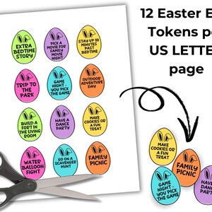 Editable Easter Egg Tokens, Customizable Easter Rewards for Kids, Teens ...