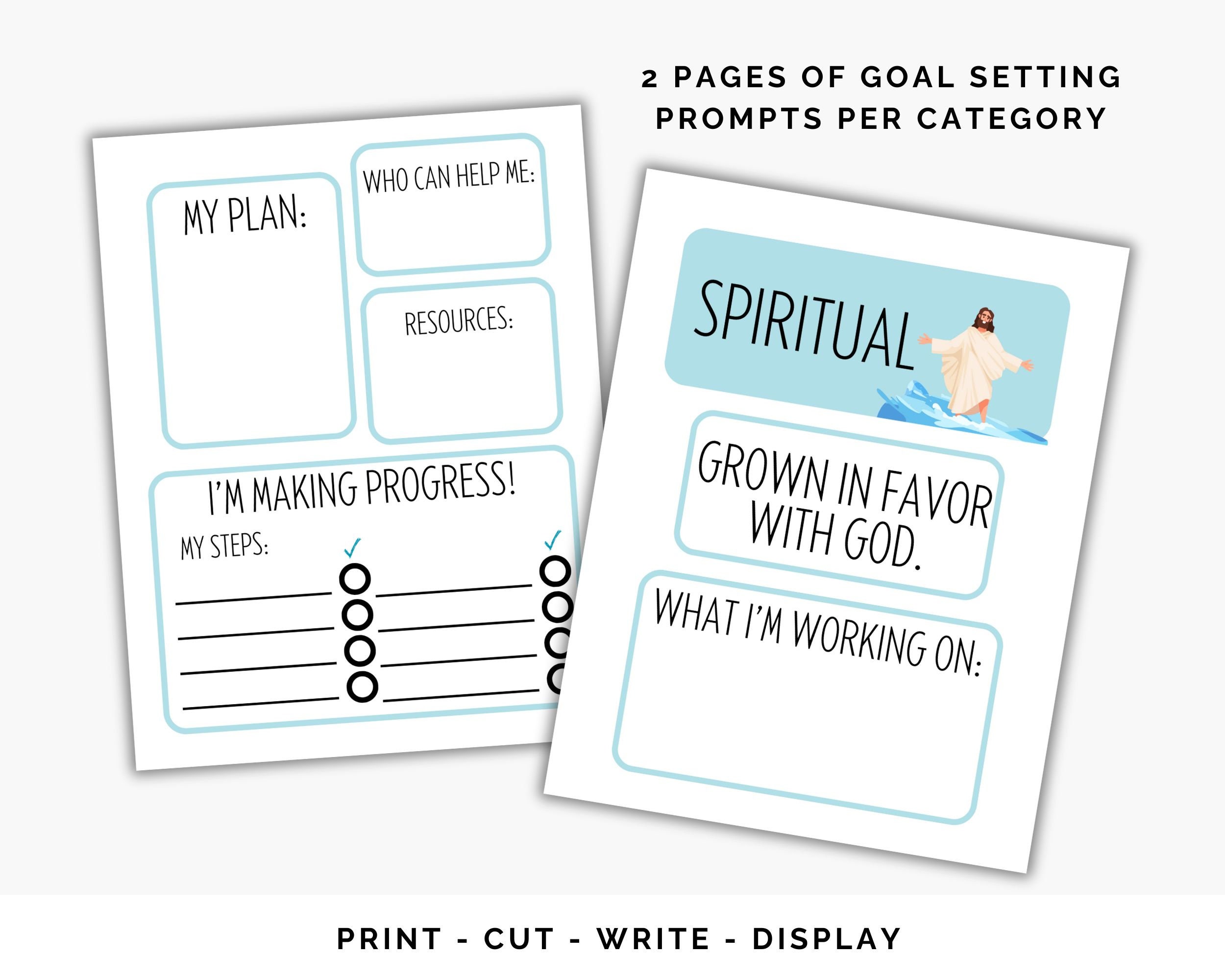 Children and Youth Program Goal Setting Bundle, Church of Jesus Christ ...