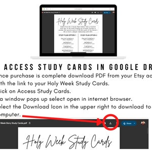 Holy Week Story Study Cards, Printable Easter Advent Devotional, Easter ...
