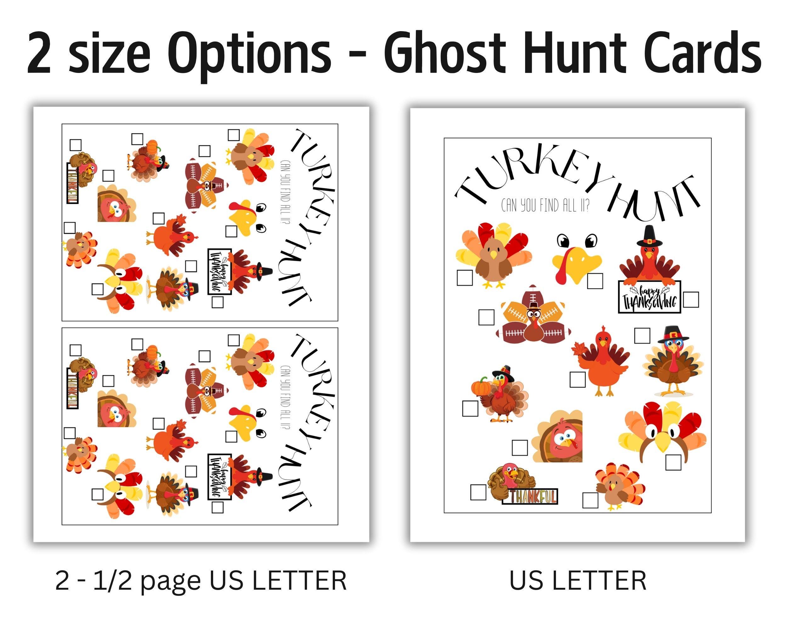 Thanksgiving Party Game Turkey Hunt Scavenger Hunt, Thanksgiving Turkey ...