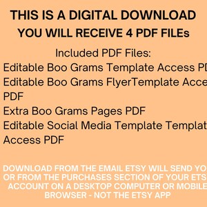 Editable Halloween Boo Grams Fundraiser, PTA PTO Fall Fundraiser ...