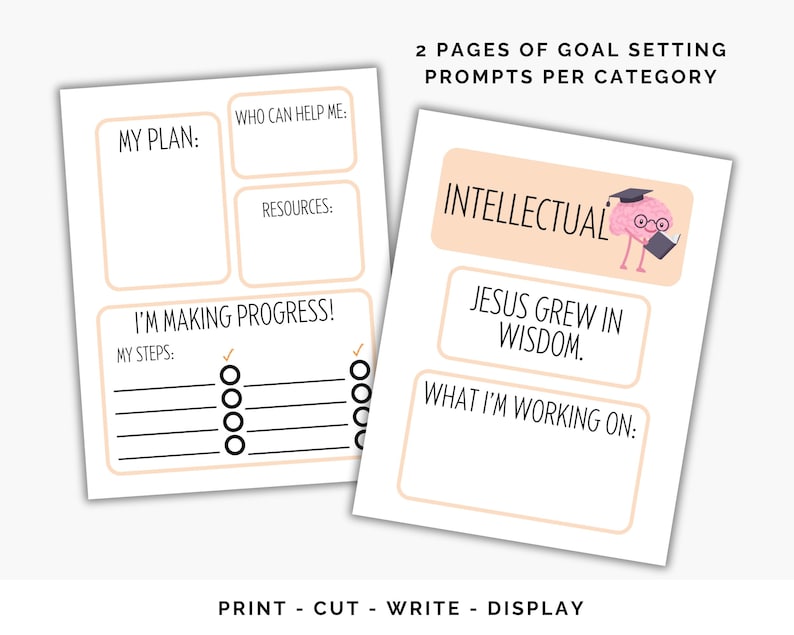 Children and Youth Program Goal Setting Bundle, Church of Jesus Christ ...