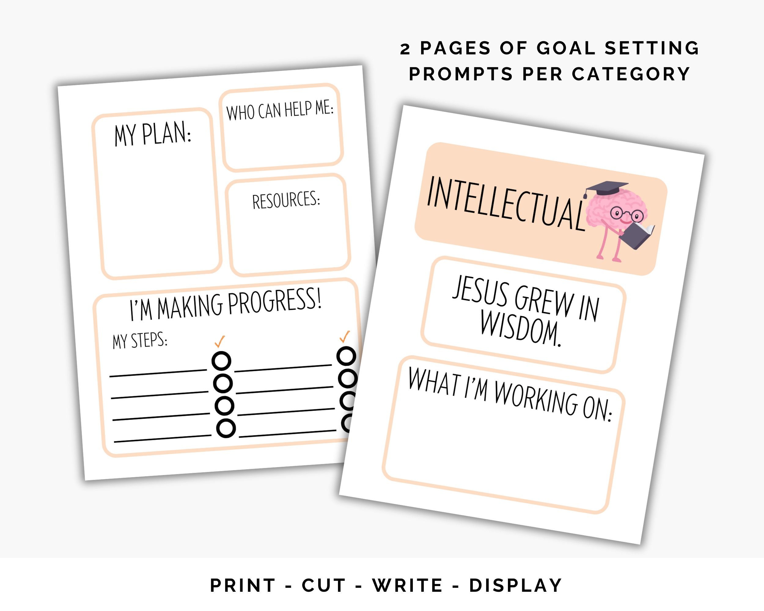 Children and Youth Program Goal Setting Bundle, Church of Jesus Christ ...