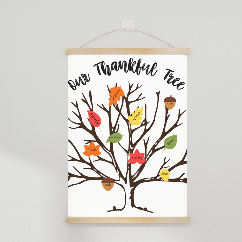 Thankful Tree | Gratitude Activity for Kids | Thanksgiving Activity ...