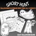 Ghost Hunt Halloween Party Printable Game, Easy Indoor Halloween ...