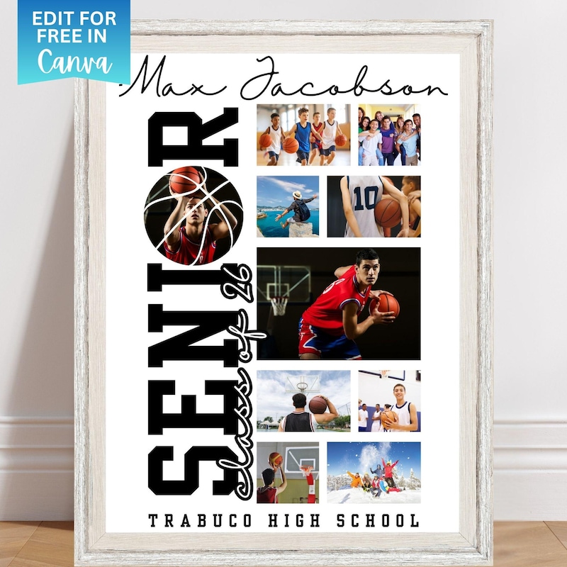 Senior Basketball Senior Night Poster - Etsy