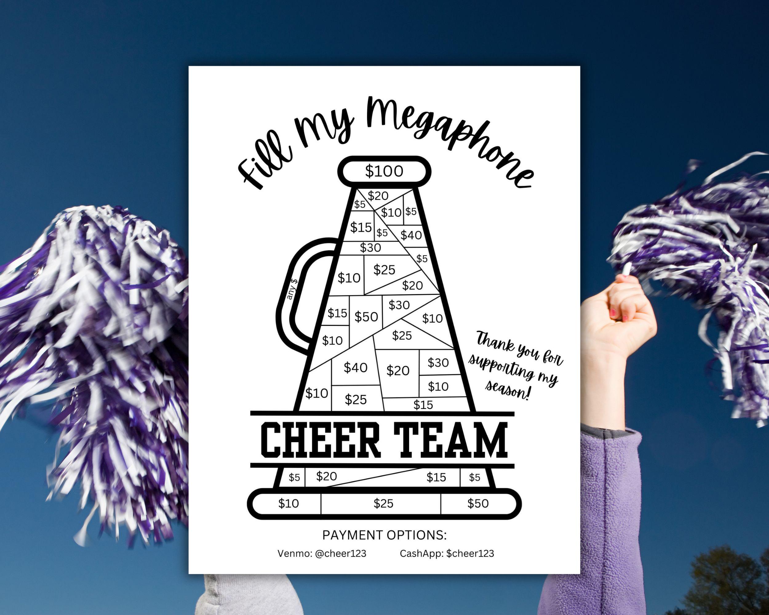 Editable Cheer Fundraiser Flyer Printable Bundle, Cheerleading Team ...