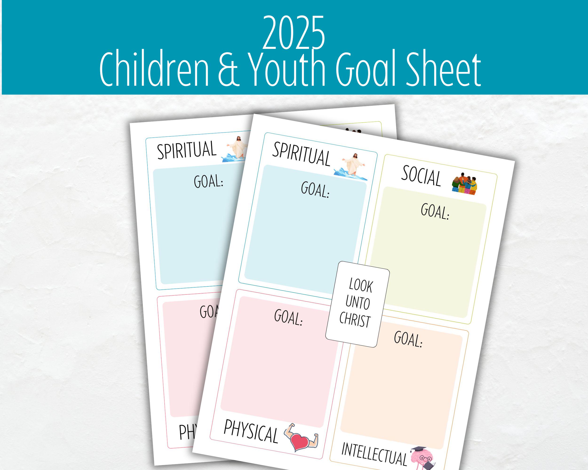 2025 Children and Youth Program Goal Sheet, Youth Program Goal Sheet ...