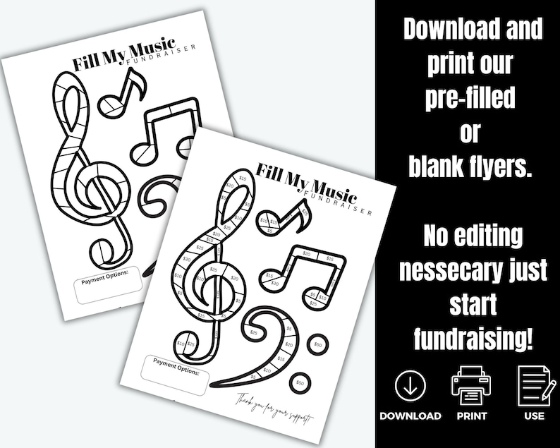 Fill My Music Notes Music Program Fundraiser, Band High School ...