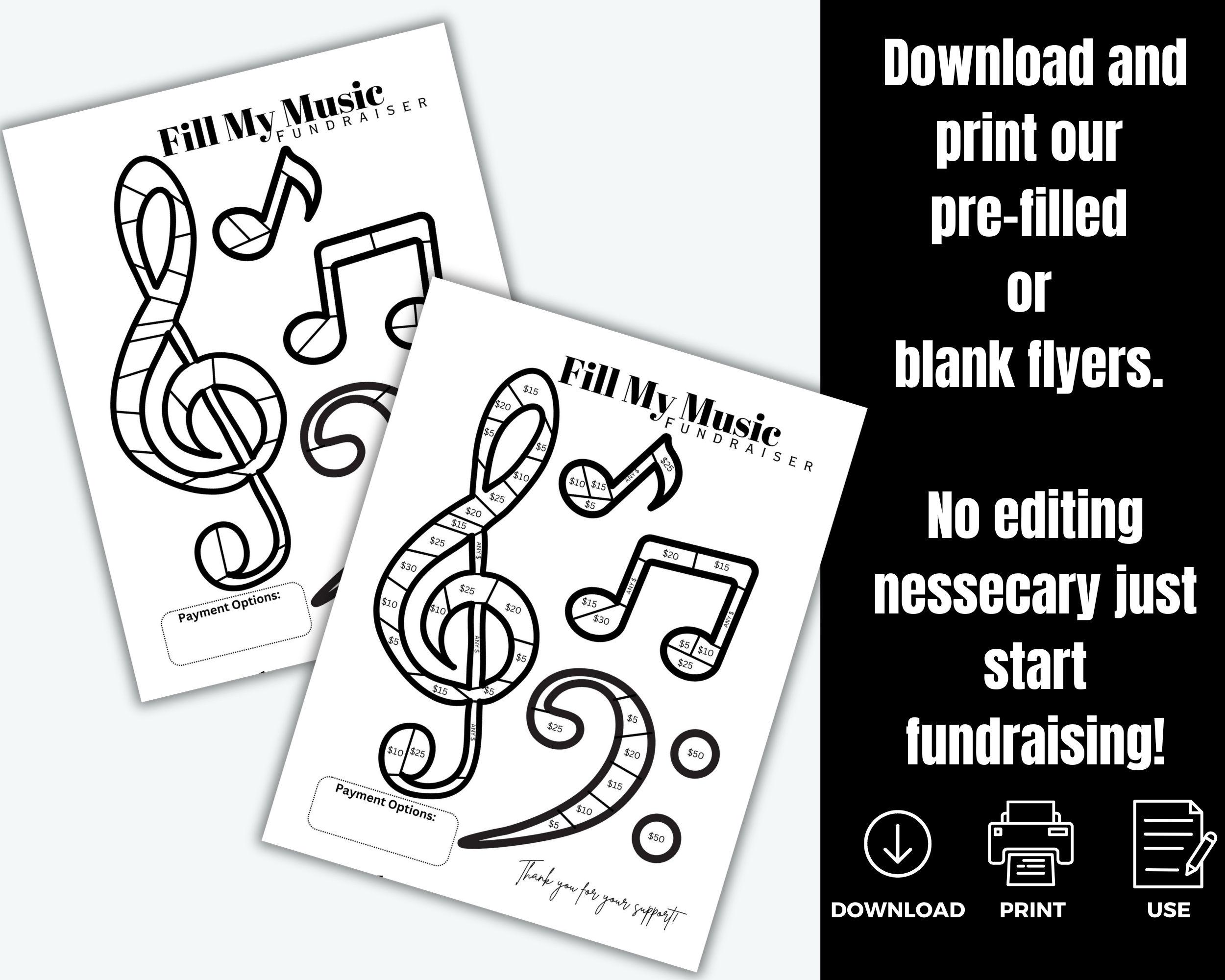 Fill My Music Notes Music Program Fundraiser, Band High School ...