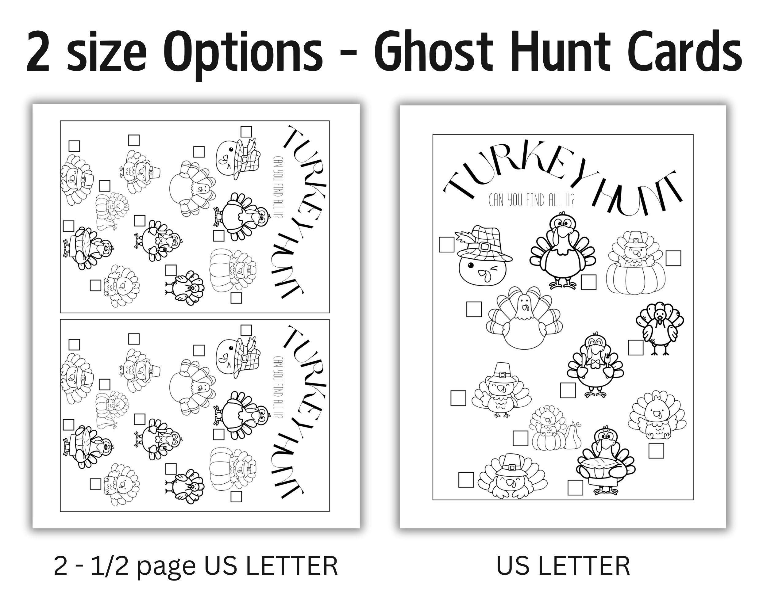 Thanksgiving Turkey Hunt Scavenger Hunt Party Game, Turkey Game for All ...