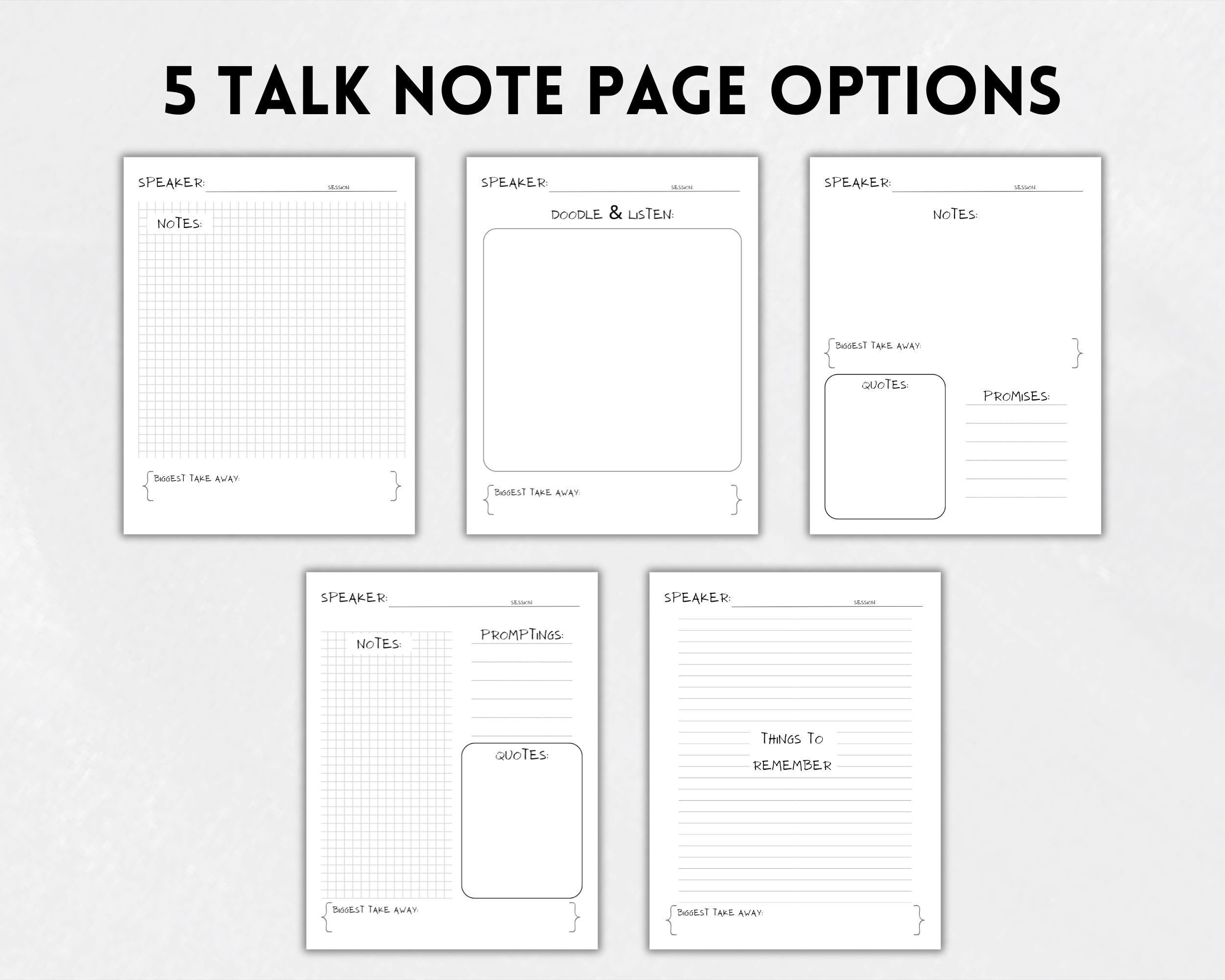 General Conference Note Pages, LDS General Conference Note Taking Pages ...
