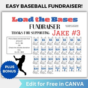 Unique Baseball Fundraiser, Load the Bases Fundraiser, Baseball Team ...
