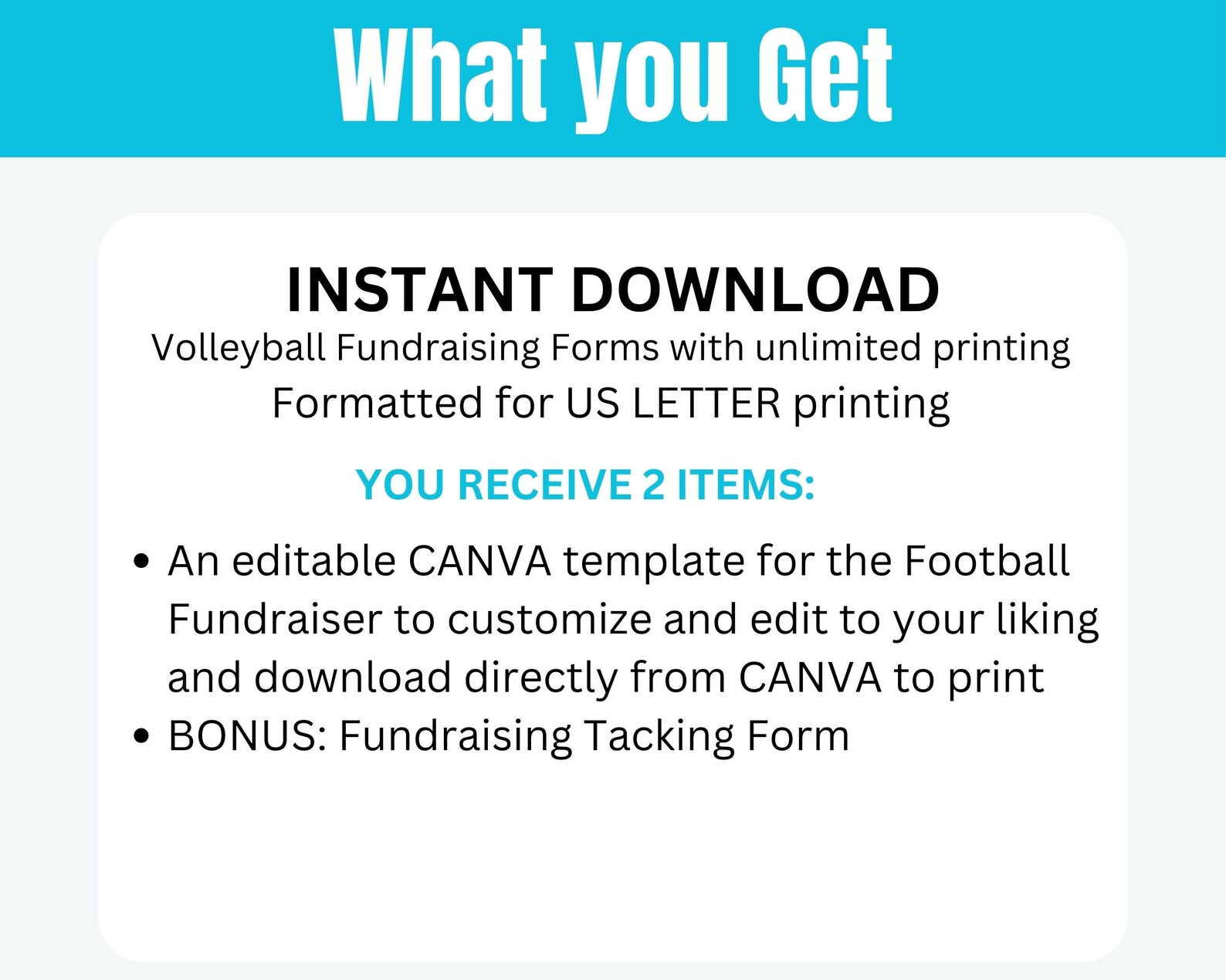 Editable Football Fundraiser Template, Printable Football Team ...
