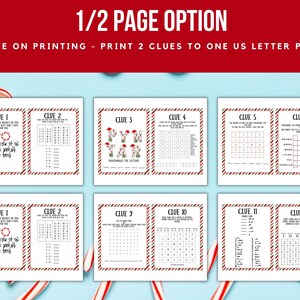 Indoor Candy Cane Scavenger Hunt, Candy Cane Hunt Escape Room Kit ...