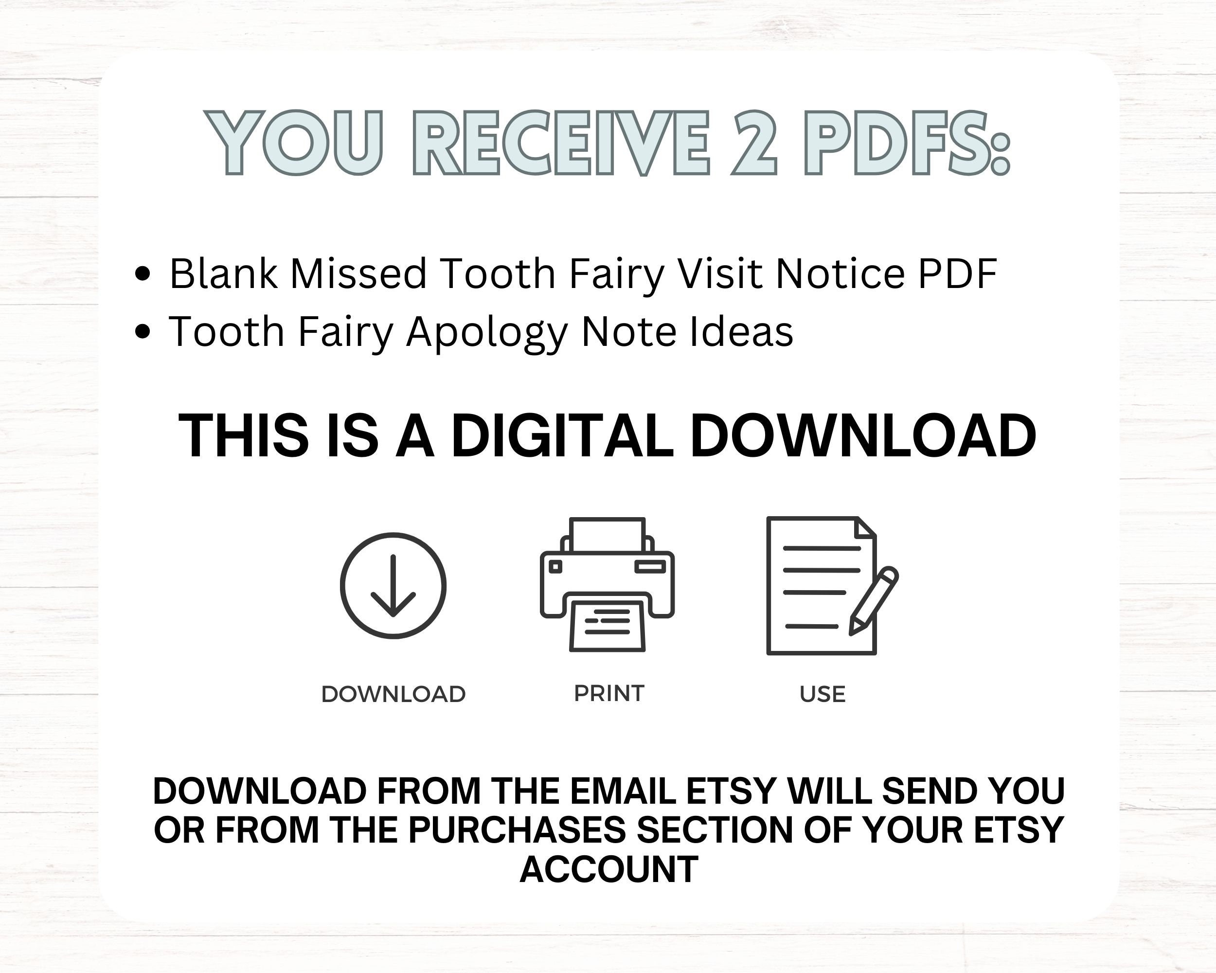Printable Tooth Fairy Apology Letter, Tooth Fairy Forgot to Come Note ...