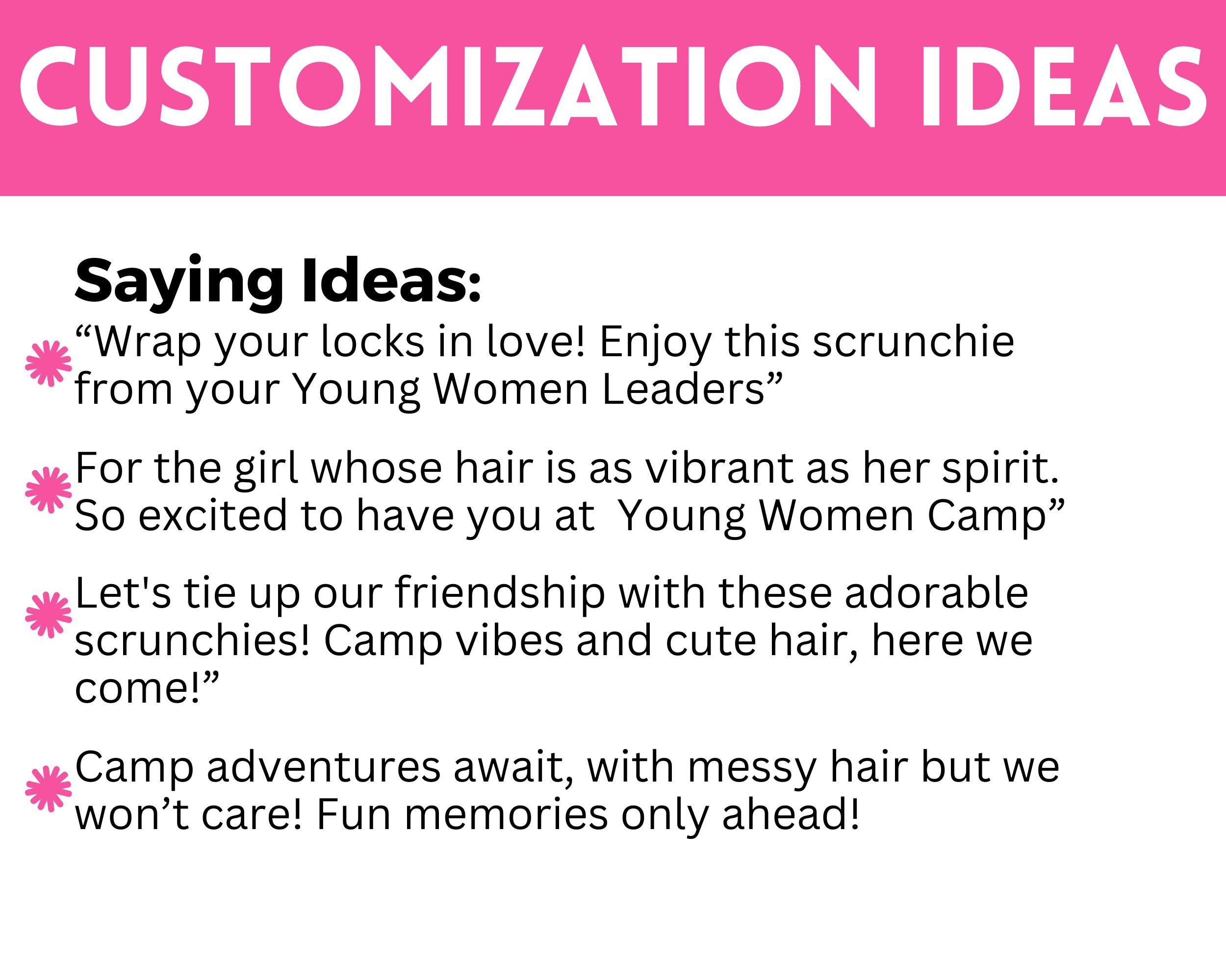 Editable Young Women Gift, Girls Camp Gift, LDS Young Women, Welcome to ...