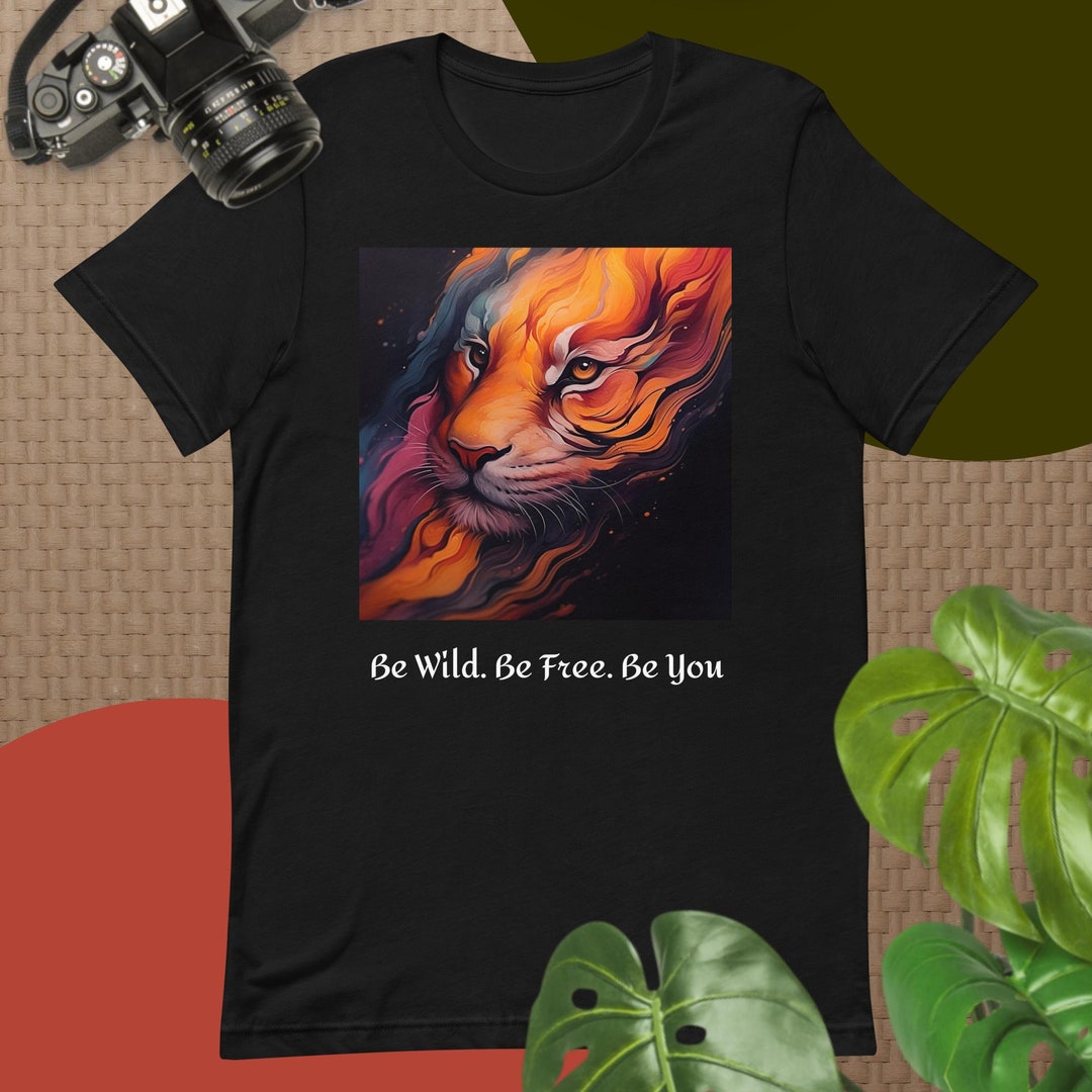 Colorful Tiger T-shirt Graphic Design - Etsy