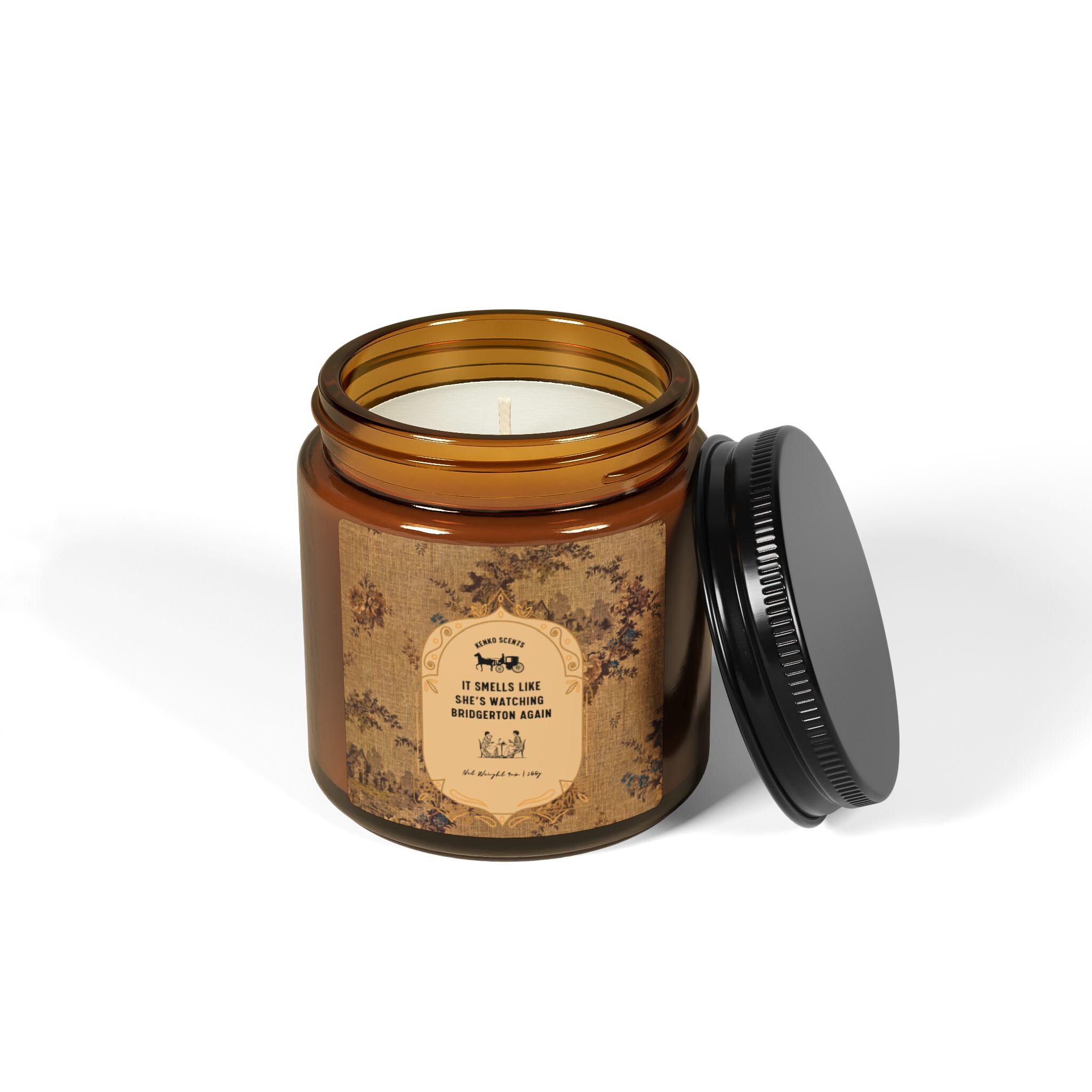 Victorian Era, Bridgerton Inspired Candle Soy Candle 4oz Amber Jar - Etsy