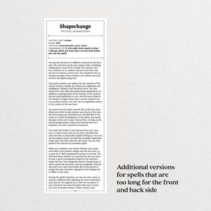 Dnd 5e Druid Spell Cards Printable / Digital Download as PDF / DM Accessories / Dungeons ...