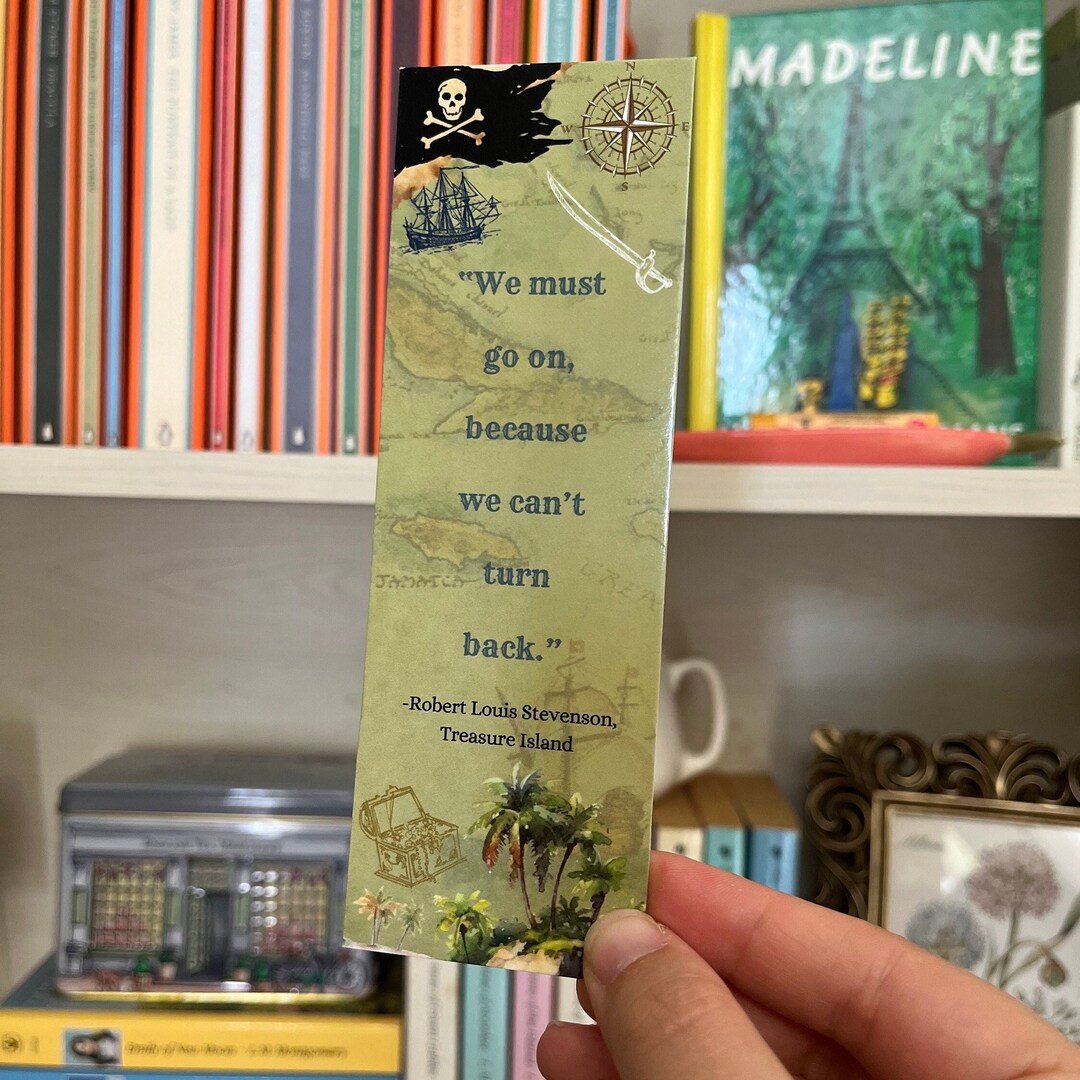 Treasure Island Bookmark, Classic Literature Bookmark, Summer, Book ...