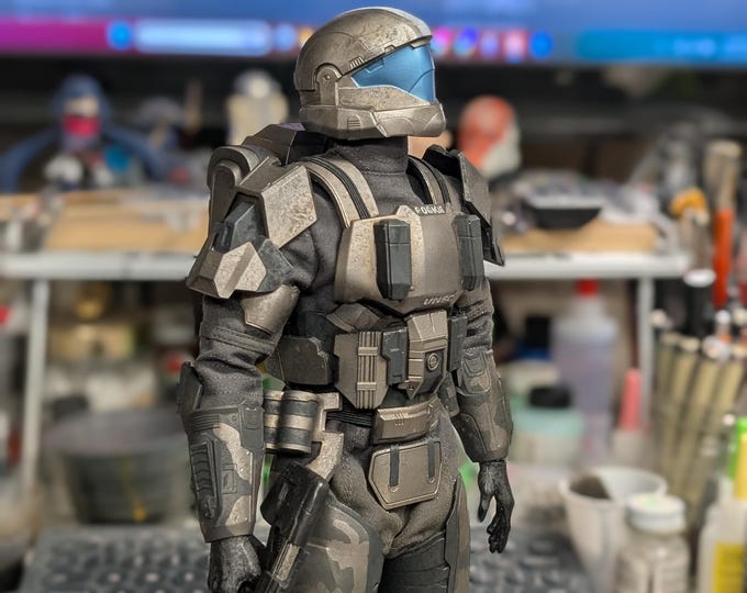 Second Batch of 4 1/6 ODST Rookie 3D Printed Armor Kit Unpainted for ...