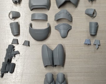 Sixth Scale Republic Commando Sev Armor Kit Files Stl for 3d Printing ...