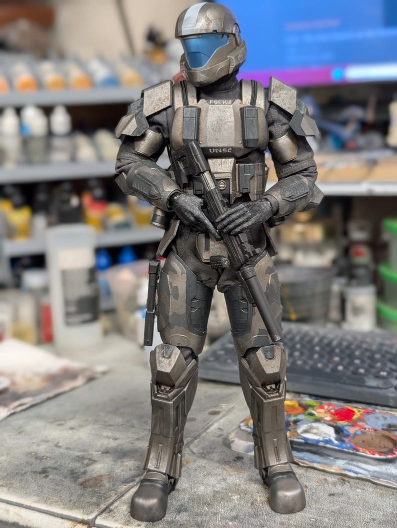Second Batch of 4 1/6 ODST Rookie 3D Printed Armor Kit Unpainted for ...
