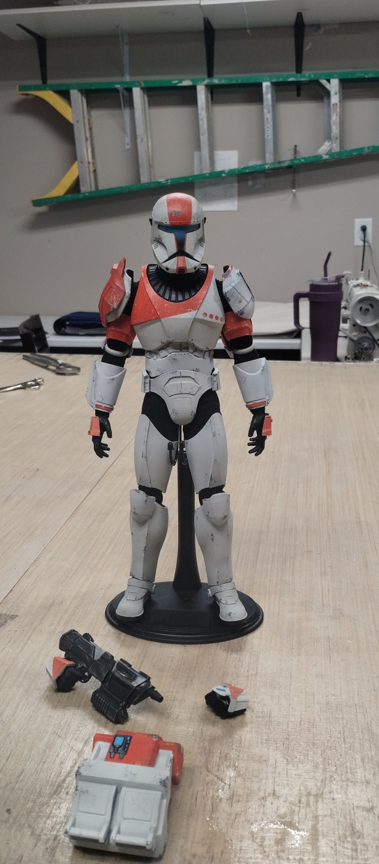Sixth Scale Republic Commando Boss Armor Kit Files Stl for 3d Printing Delta Squad Clone Trooper ...