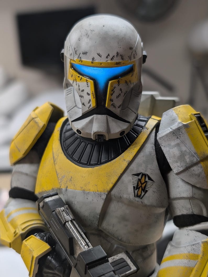 1/6 Custom Republic Commando Light up Helmet ONLY for Custom Action ...
