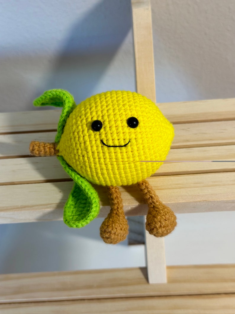 Handmade Crochet: Lemon Sprite, Mushroom. Cute Girl, Gift, Decoration ...