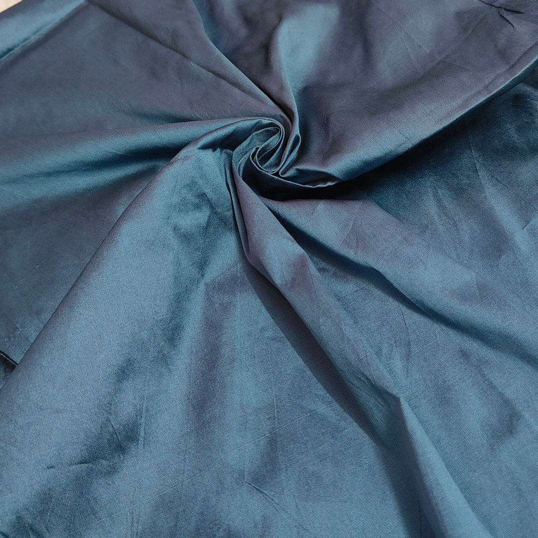 Light Blue Gray Taffeta Fabric, Taffeta Gown Fabric for Dresses by the ...