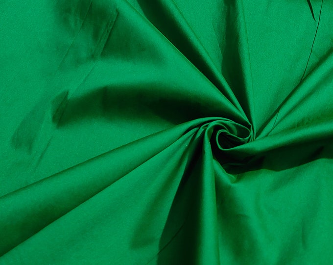 Rich Green Teal Taffeta Fabric, Plain Taffeta Silk Fabric, Gown Fabric ...