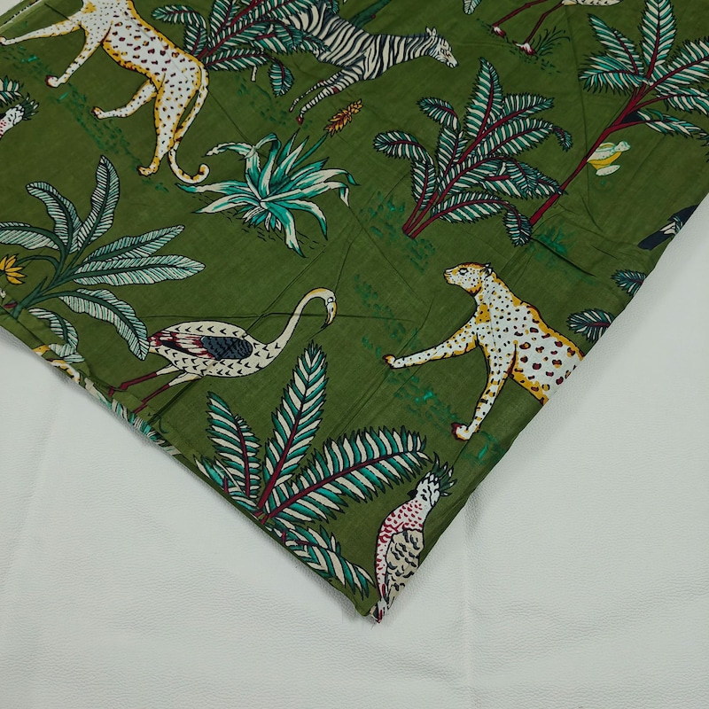 Jungle Print Fabric - Etsy