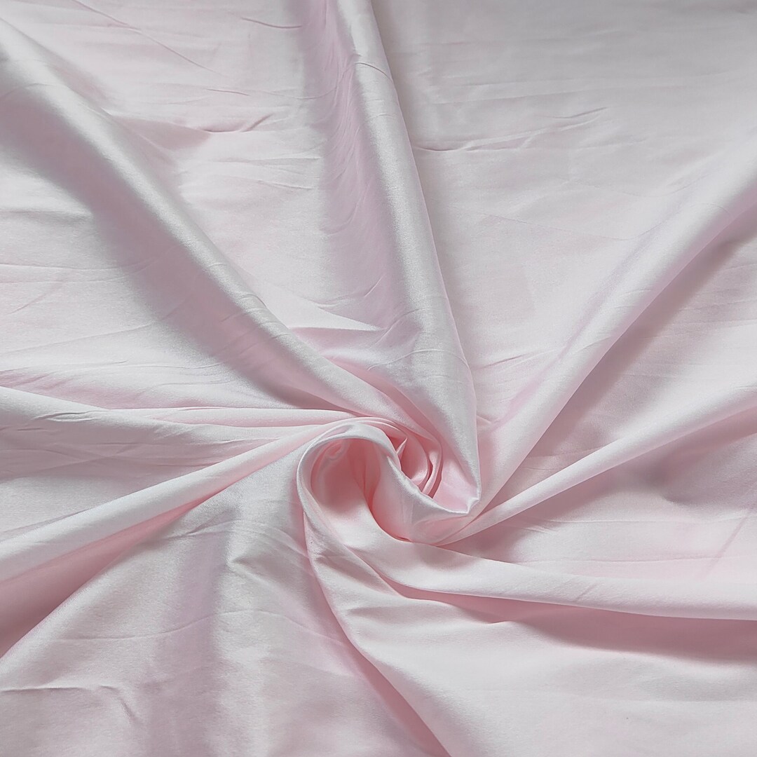 Baby Pink Polyester Taffeta Fabric: Bridal Gown Material - Etsy