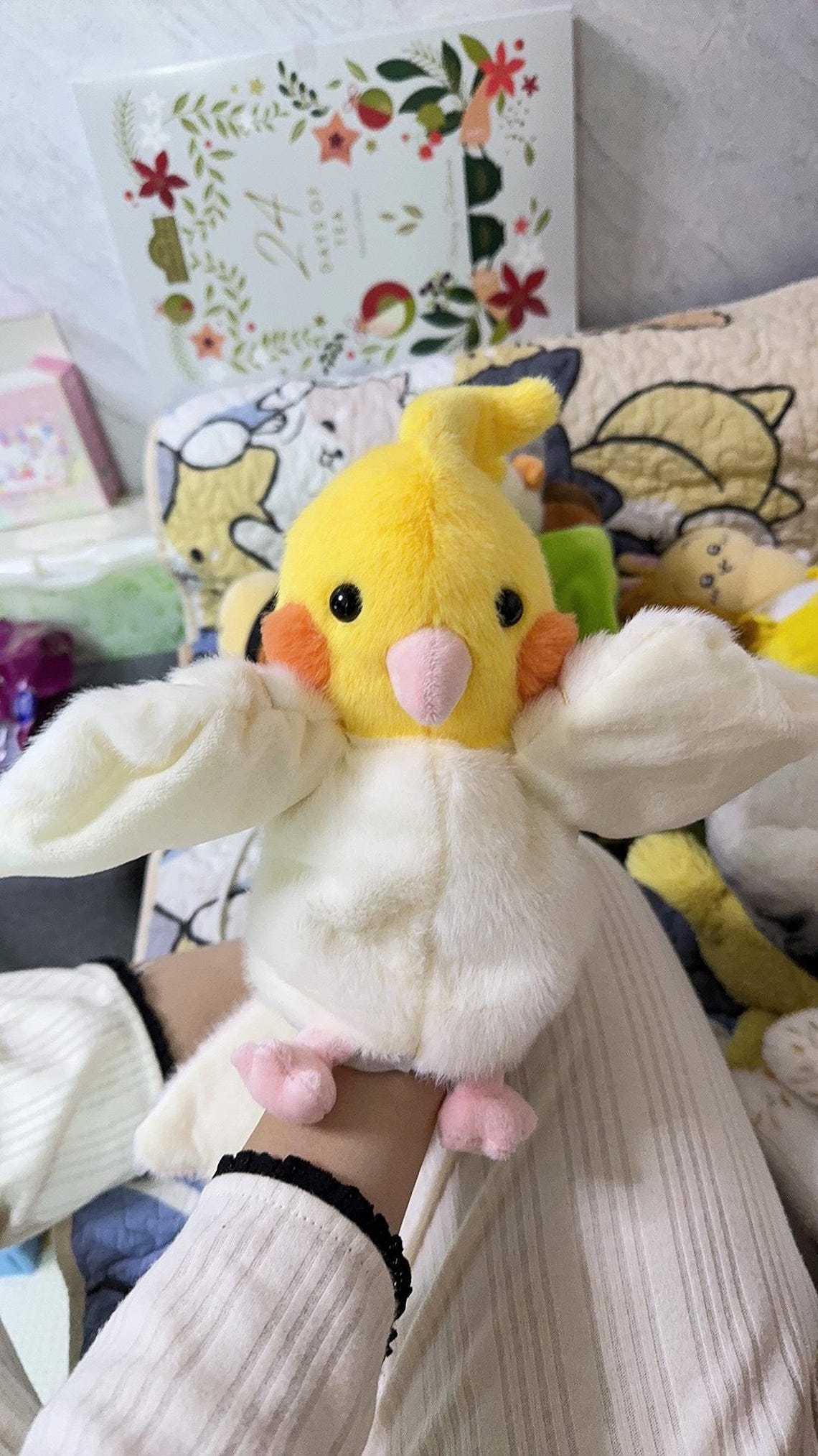 Parrot Hand Puppet Plush Toy – Soft Stuffed Bird Puppet , Interactive ...