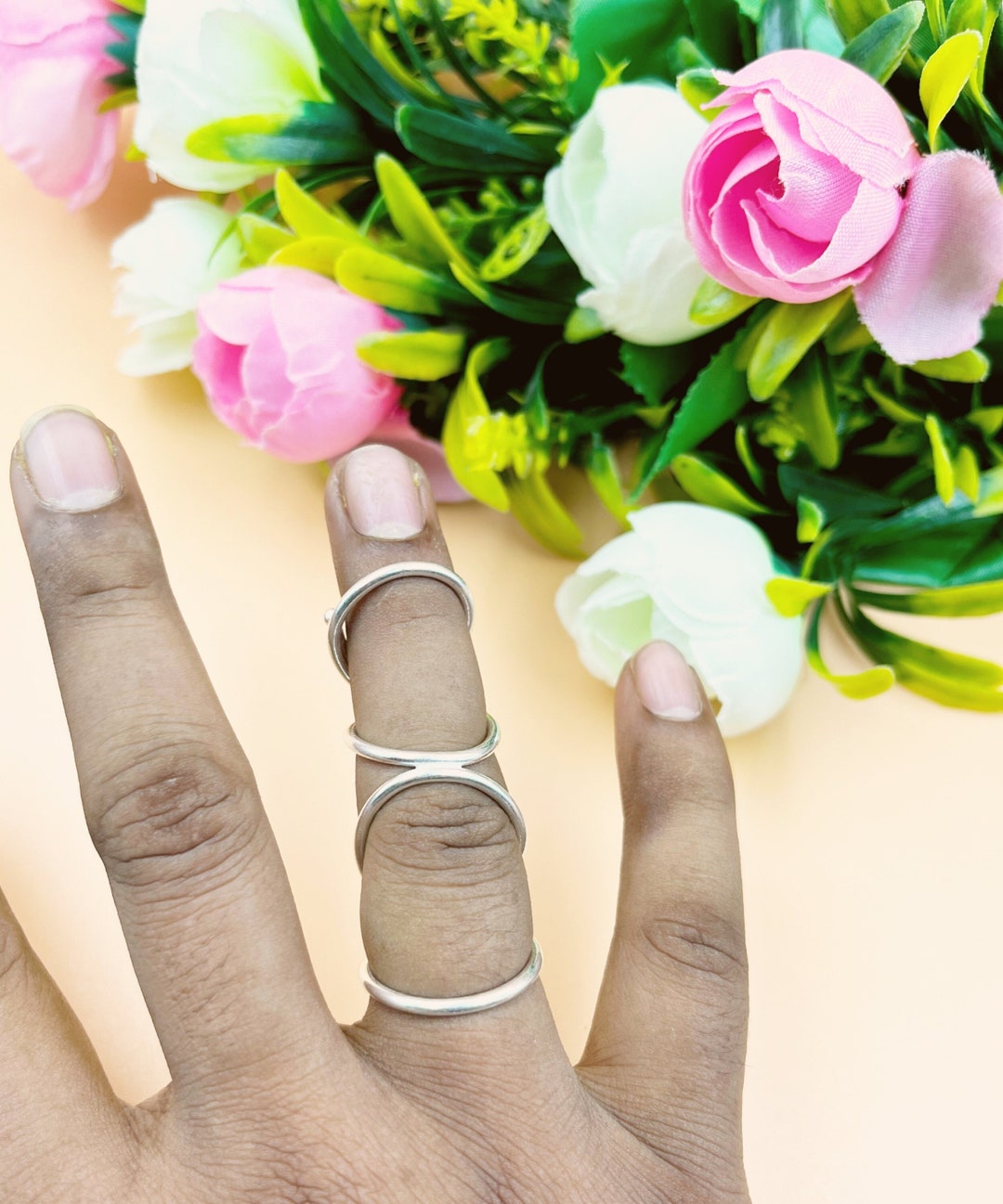 Arthritis Trigger Finger Ring, Mallet Finger Handmade Ring, Full Finger ...