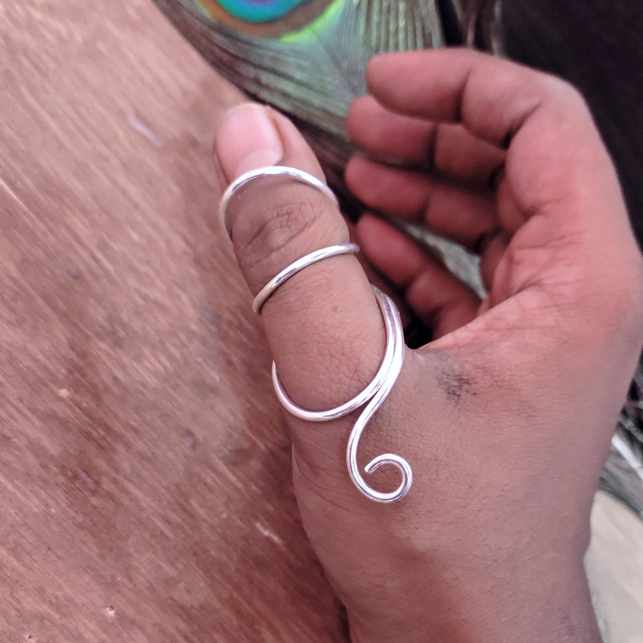 925 Sterling Silver Thumb Splint, Arthritis Ring, MCP Hyperextension ...