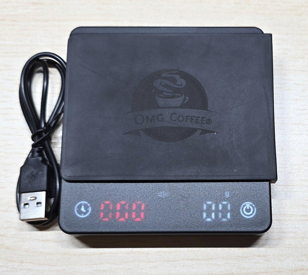 OMG Coffee - Digital Rechargeable Espresso Mini Scale - Coffee Weighing ...