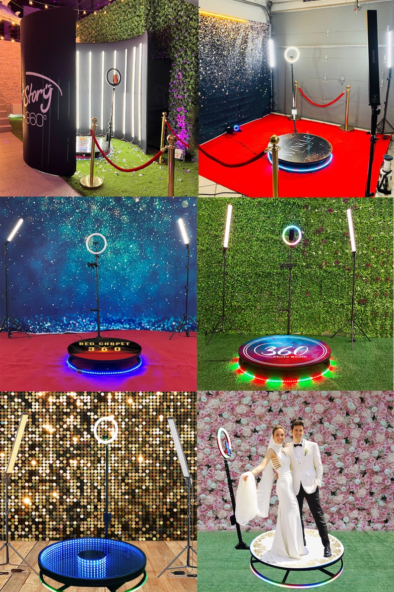Automatic 360 Photo Booth: Portable Selfie Spinner, Party Wedding ...