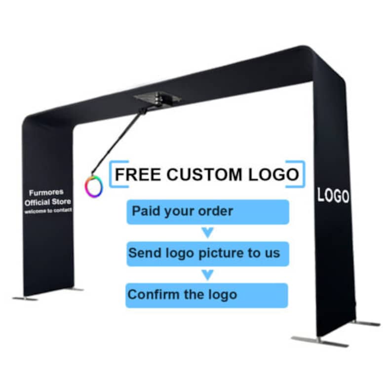 Overhead 360 Photo Booth Frame System: Customizable Logo & Color - Etsy