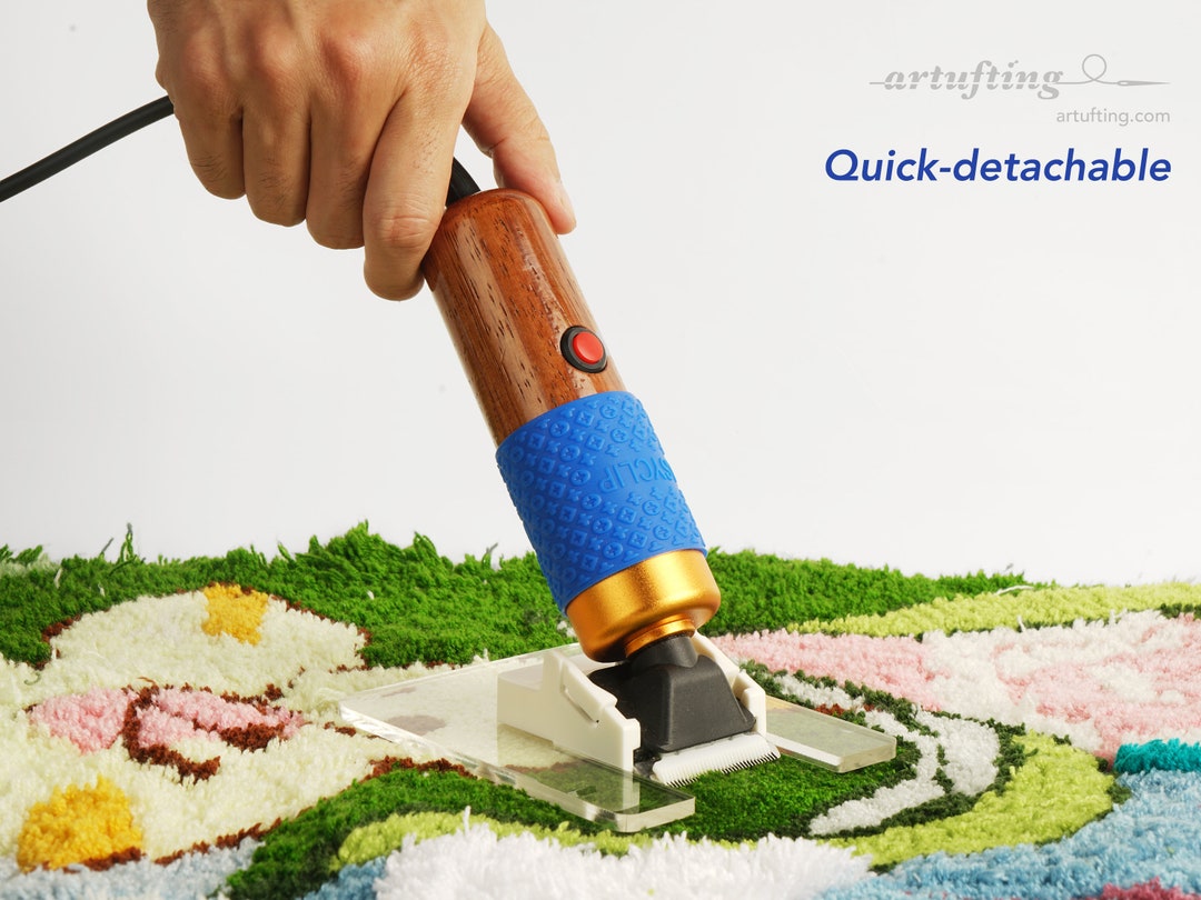 Carpet Trimmer With Upgraded Shearing Guide Set, Speed Adjustable Rug ...