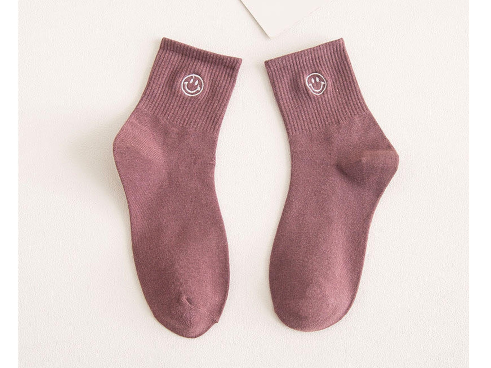 Cute Socks for Women Smiley Face Socks Happy Face Preppy Ankle Socks ...