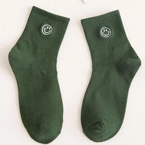Cute Socks for Women Smiley Face Socks Happy Face Preppy Ankle Socks ...