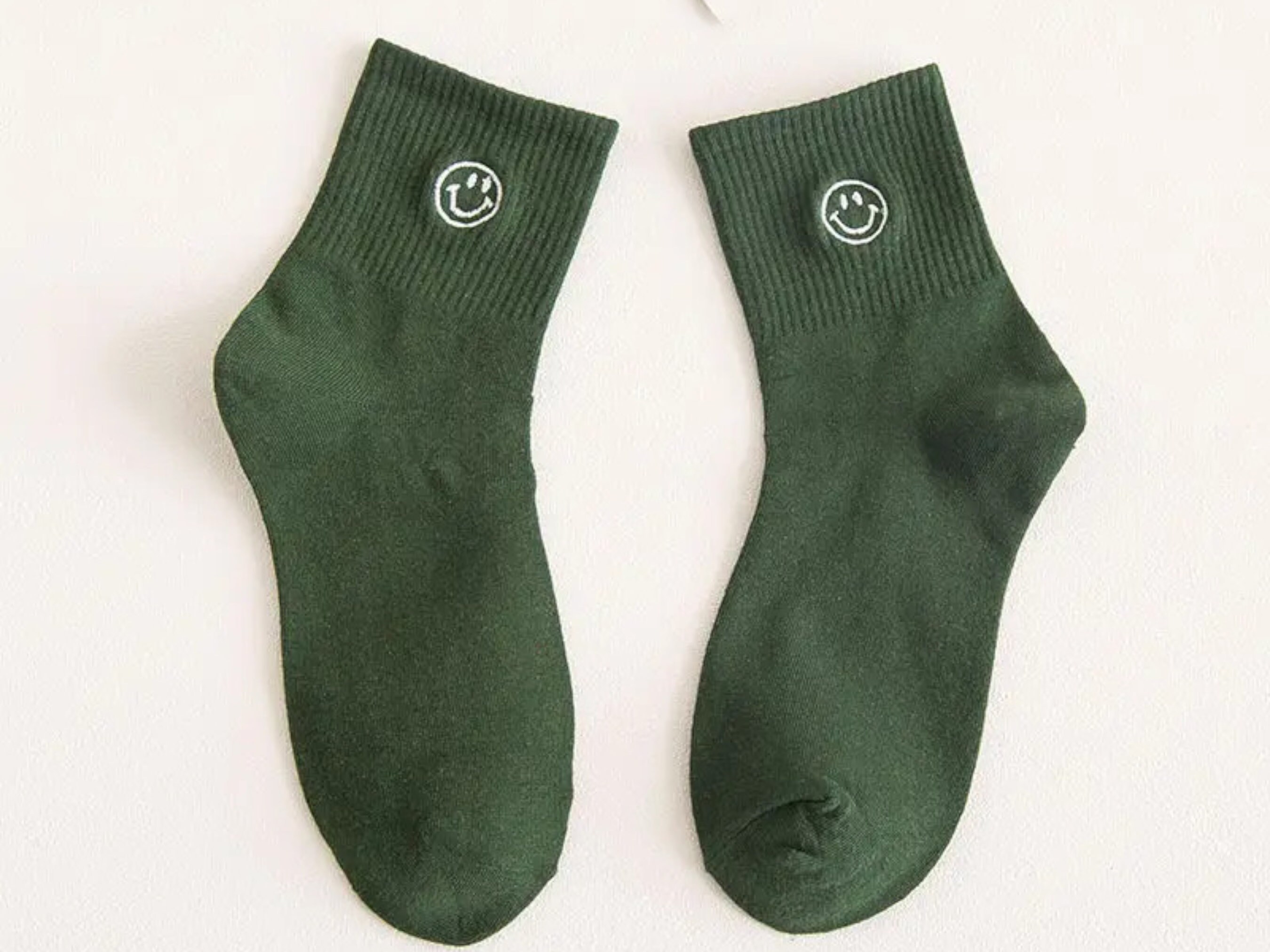 Cute Socks for Women Smiley Face Socks Happy Face Preppy Ankle Socks ...